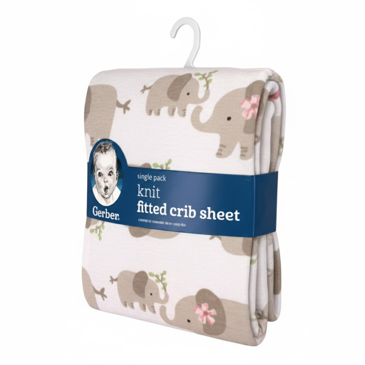 Sábana Ajustable Para Cuna Gerber | Rosa elefantes (Copia) – Bebemundo ...