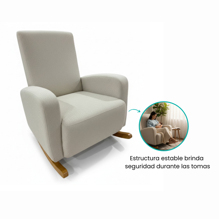 Silla Mecedora Lau Marfil – Bebemundo | Ecuador